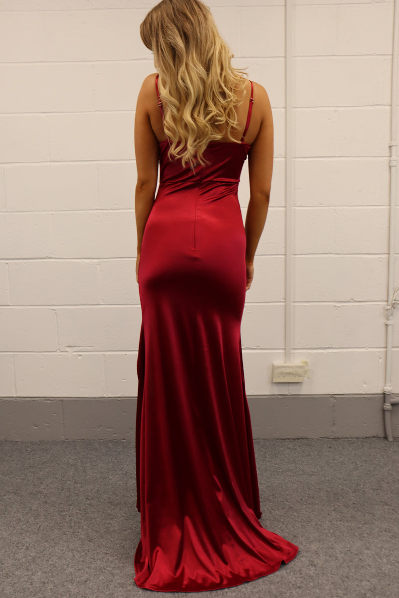 Red Side split dress, perfect for Prom, Cruise, Black-Tie, Bridesmaid ...