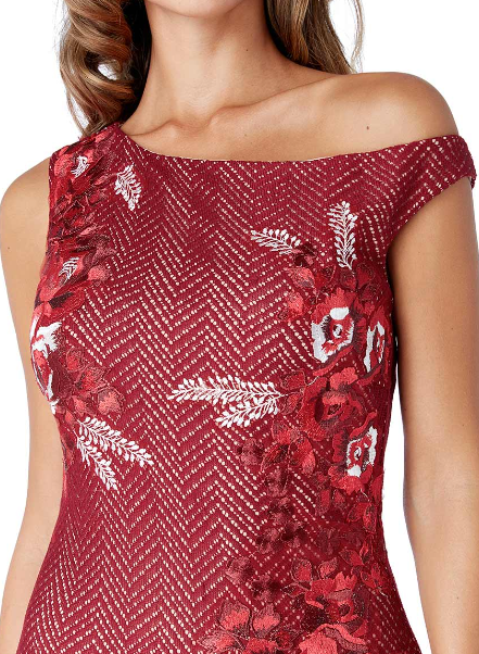 Asymmetric Dress (Wine-Size 8) Wedding Guest, Races, Formal Event, Rac ...